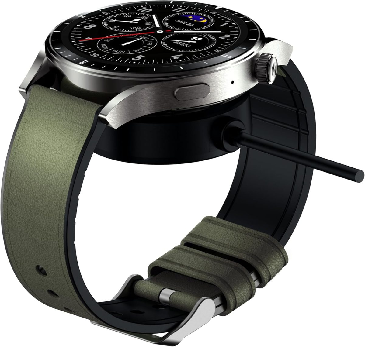 Infinix XWatch N4 pro (XW4E) -Titanium Grey,1.43" Amoled HD screen ...